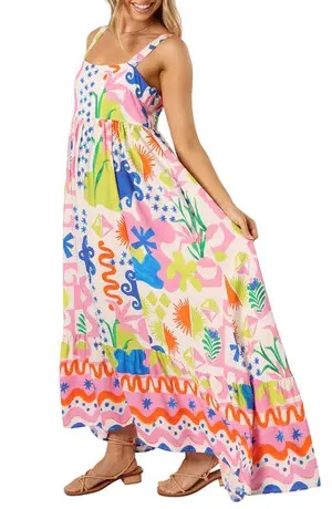 PETAL & PUP Printed Maxi Dress