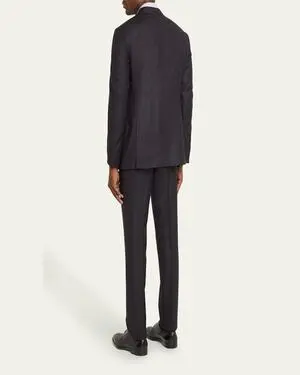 Giorgio Armani Micro-textured Wool Classic Fit Suit
