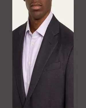 Giorgio Armani Micro-textured Wool Classic Fit Suit