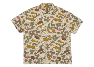 HUMAN MADE X Kaws Made Camo Shirt - Brown