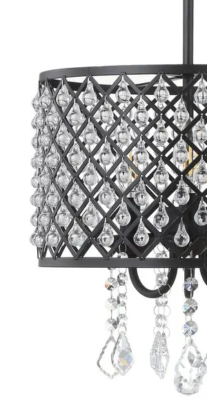 JONATHAN Y Gigi Metal/crystal Adjustable Led Drop Chandelier