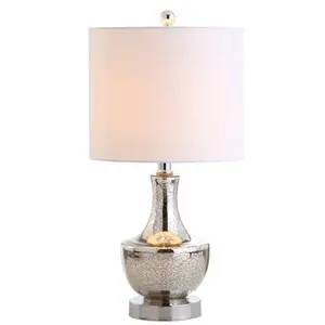 JONATHAN Y Colette Mini Glass Led Table Lamp - Silver