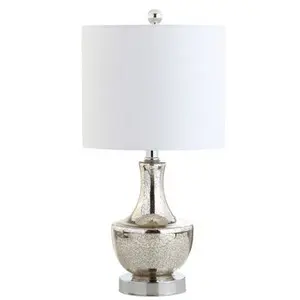 JONATHAN Y Colette Mini Glass Led Table Lamp - Silver