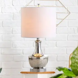 JONATHAN Y Colette Mini Glass Led Table Lamp - Silver