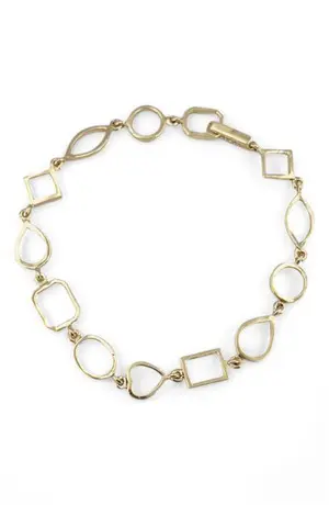 LESLIE PAIGE Bezel Chain Bracelet