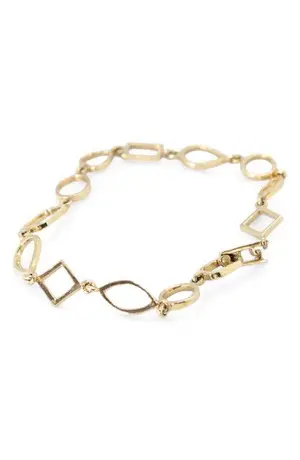 LESLIE PAIGE Bezel Chain Bracelet