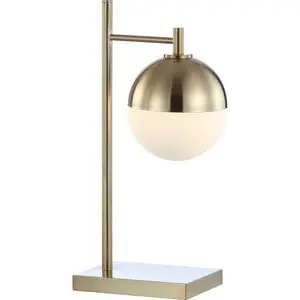 JONATHAN Y Marcel Iron/glass Art Deco Mid-century Globe Led Table Lamp - Brass Gold