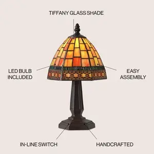 JONATHAN Y Carter Led Table Lamp - Brown