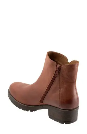 BUENO Fae Leather Bootie - Rust