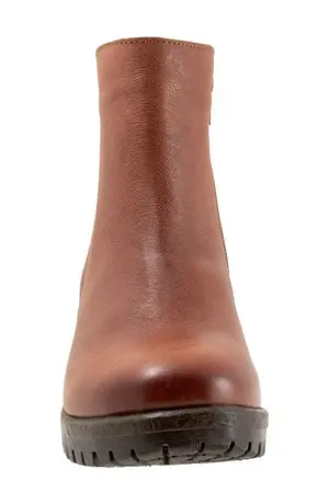BUENO Fae Leather Bootie - Rust