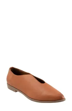 BUENO Berkley Pointed Toe Loafer - Dark Tan