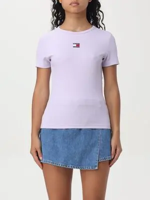 Tommy Hilfiger Tommy Hilfiger Cotton T-Shirt With Logo Lilac