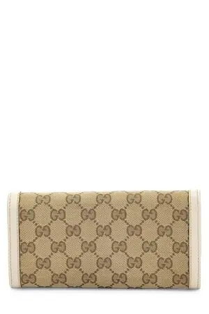 Gucci Original Gg Canvas Britt Continental Wallet - Beige