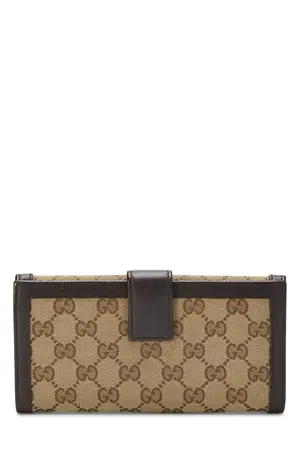 Gucci Original Gg Canvas Britt Continental Wallet