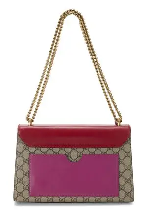 Gucci Gg Supreme Canvas Padlock Shoulder Bag - Multi