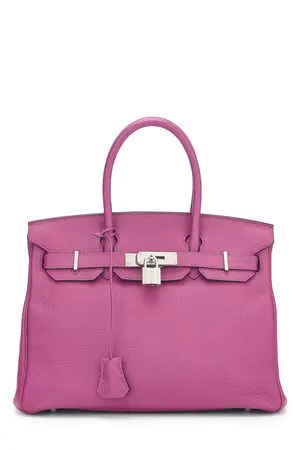 Hermès Togo Tote Bag - Rose Pourpre