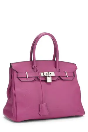 Hermès Togo Tote Bag - Rose Pourpre