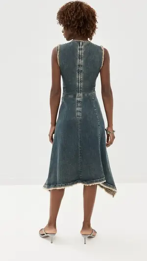 Acne Studios Denim Asymmetrical Dress