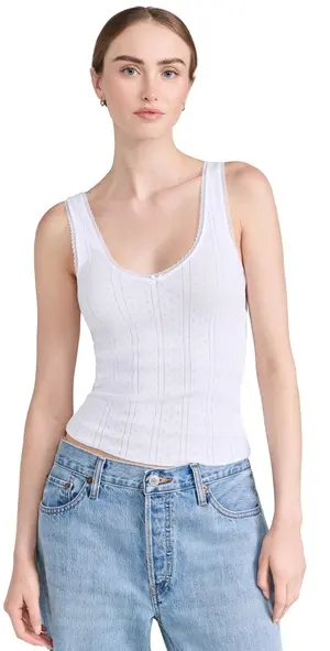 COUCOU The Scoop Tank - White