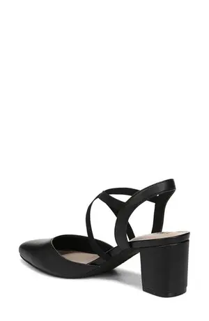 LIFESTRIDE April Slingback Pumps - Black Leather