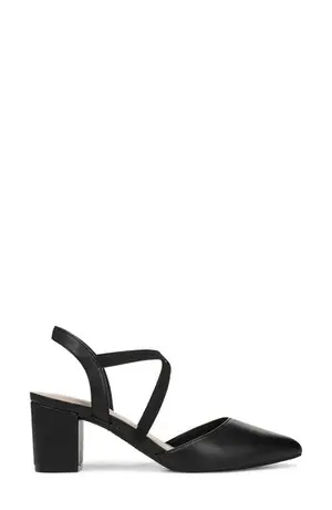 LIFESTRIDE April Slingback Pumps - Black Leather