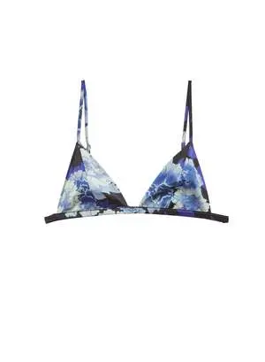Fleur Du Mal Luxe Triangle Bra - Tokyo Rose
