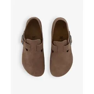 BIRKENSTOCK London Raised-heel Suede Shoes - Taupe