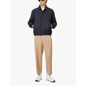 Gucci Monogram-print Two-welt-pockets Regular-fit Cotton Jacket