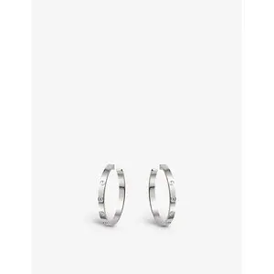CARTIER Love 18ct White Gold Hoop Earrings - One-color