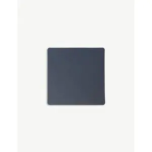 LIND DNA Nupo Square Leather Coaster - Dark Blue