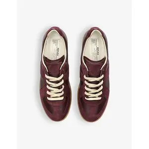 MAISON MARGIELA Replica Leather Low-top Trainers - Wine