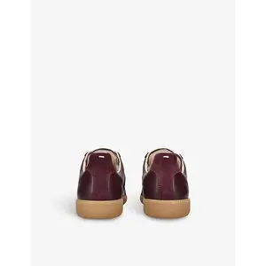 MAISON MARGIELA Replica Leather Low-top Trainers - Wine
