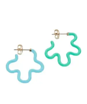 bea bongiasca - Bea Bongiasca Flower Hoop Earrings