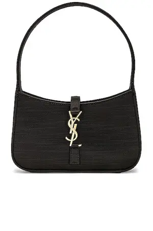 Saint Laurent Mini Le 5 A 7 Tri Metal Bag - Nero