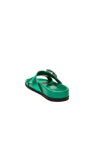 Manolo Blahnik Chilanghi Satin Sandal