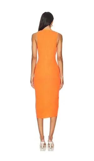 L'Agence Domino Sleeveless Button Dress