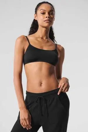 Alo Yoga Sheer Glow Bra - Black