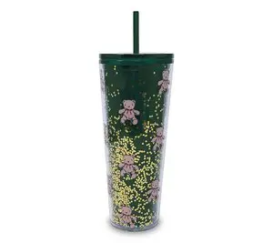 VERA BRADLEY Double Wall Tumbler With Straw - One-color