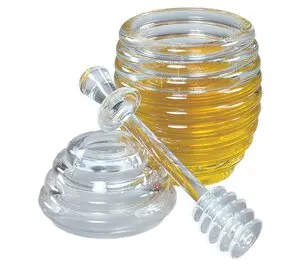 FOX RUN Honey Jar & Dipper Set - One-color