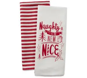 DESIGN IMPORTS Set Of 2 Naughty Nice Kitchen To Wels - One-color