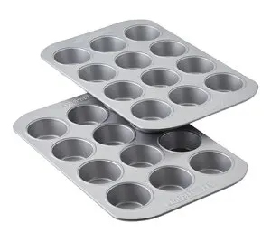 FARBERWARE Bakeware Nonstick 12-cup Muffin Pans 2-pc - One-color