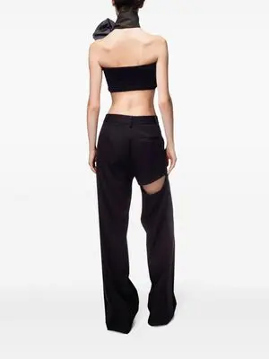 AREA Asymmetric Slit Trousers