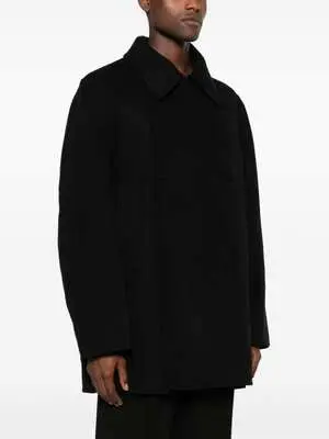JIL SANDER Double-breasted Fleece Coat