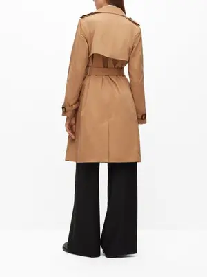 BOSS Belted Double-breasted Trench Coat