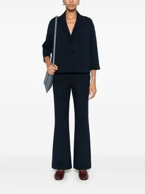 CIRCOLO 1901 Jersey Flared Trousers - Blue