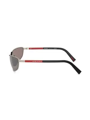 Prada Oval Frame Sunglasses - Brown