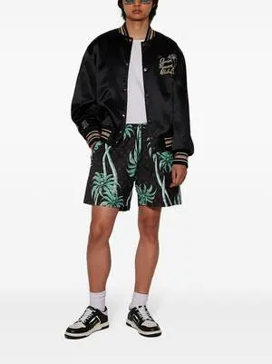 Amiri Palm Tree-print Swim Shorts