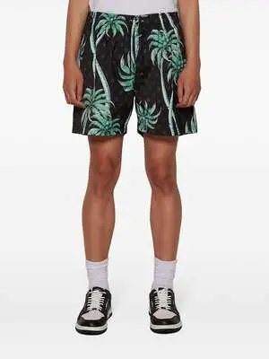 Amiri Palm Tree-print Swim Shorts