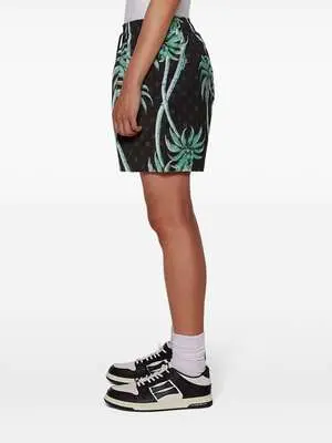 Amiri Palm Tree-print Swim Shorts
