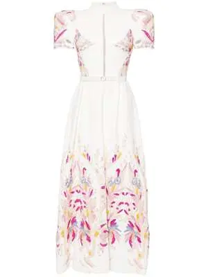 SAIID KOBEISY Bead-embellished Maxi Dress - White